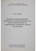 Mikrobiologiczne wskaźniki w procesach samooczyszczania się wód ...