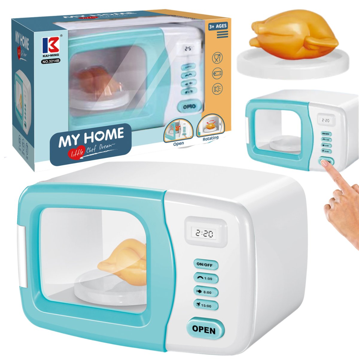 Mikrofalówka Mikrofala Interaktywna Sprzęt Adg Kuchenny Światło Dźwięk ...