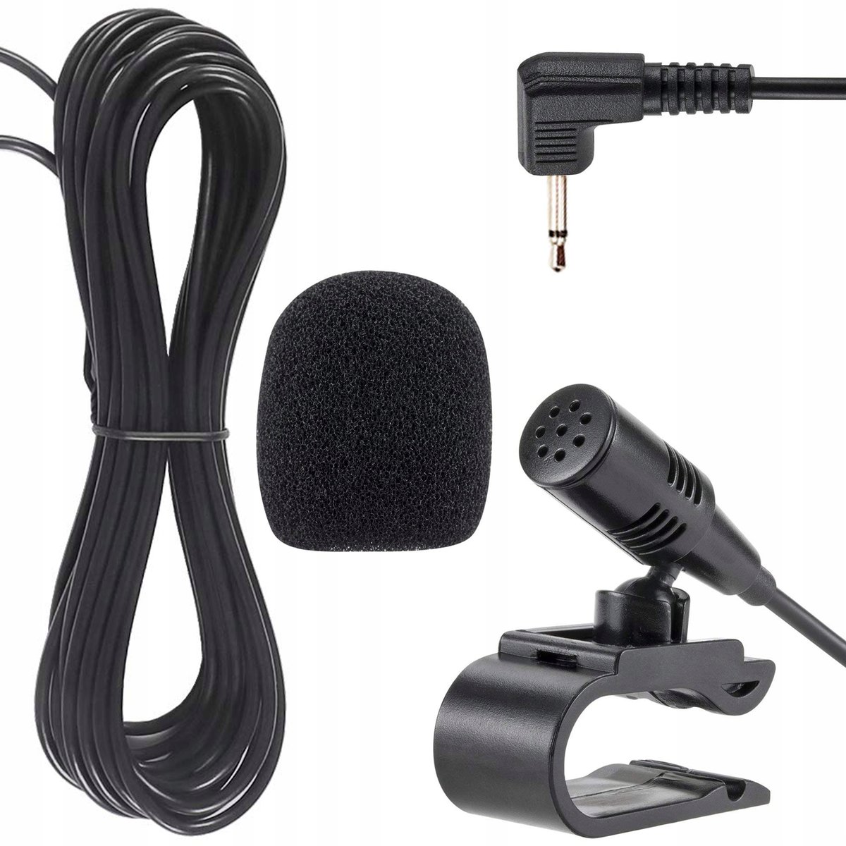 MIKROFON SAMOCHODOWY DO RADIA Z KLIPSEM 3 METRA JACK 2,5MM - Inna marka ...