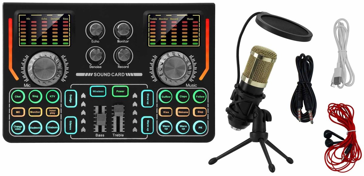 Mikser audio Karta dźwiękowa z mikrofonem MM-SC200 SonicLink - Inny ...