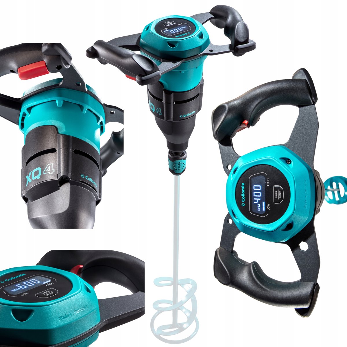 Mikser Collomixer XQ 4 HF bez turbiny - 1500 W - 230 V - 3 zakresy ...