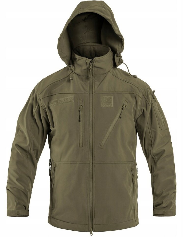 Mil-Tec Kurtka Przeciwdeszczowa SCU 14 Softshell Zielona - 4XL - Mil-Tec | Moda Sklep EMPIK.COM