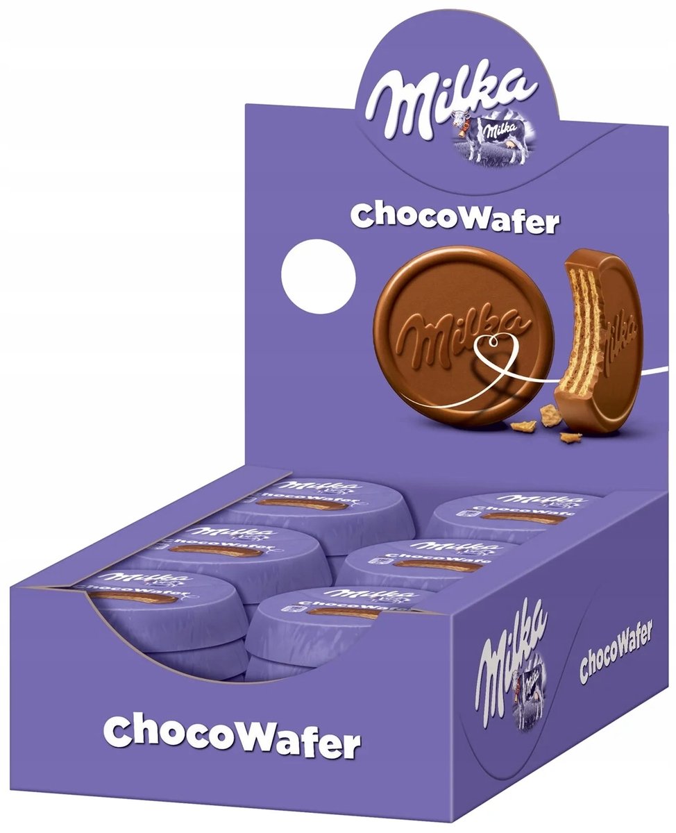 Milka Choco Wafer Czekoladowe Wafelki Z Kremem Kakaowym Wafel 30G X 30 ...
