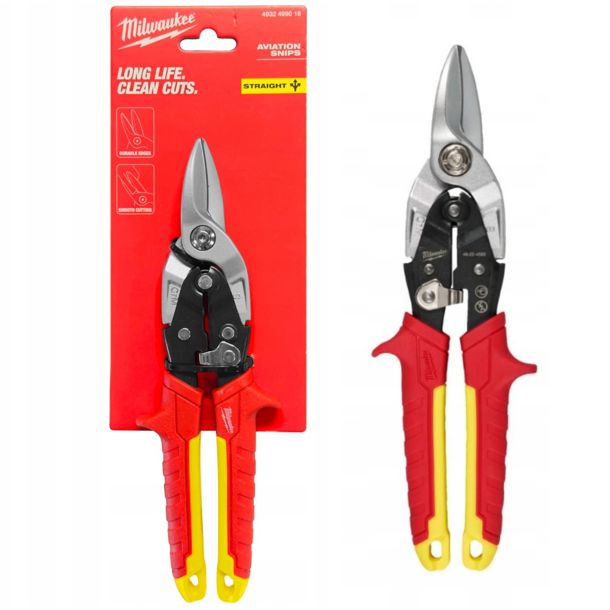 MILWAUKEE Nożyce do Cięcia Blachy Proste 260mm Ząbkowane - Milwaukee ...