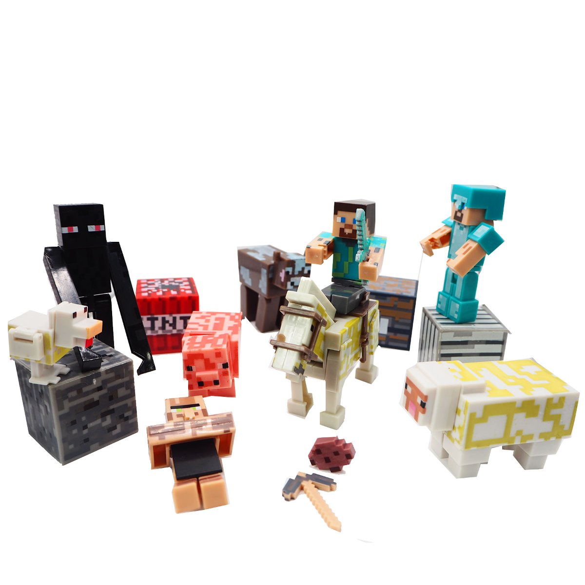 MINECRAFT Duży Zestaw Figurek + Akcesoria - WKS | Sklep EMPIK.COM