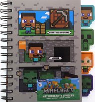 MINECRAFT NOTATNIK Z PRZEKŁADKAMI / MINECRAFT NOTEBOOK WITH DIVIDERS ...