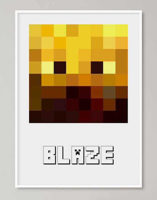 Minecraft plakat "Blaze" - Atram | Sklep EMPIK.COM