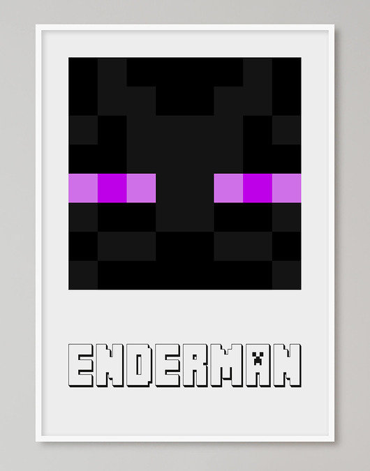 Minecraft plakat "Enderman" - Atram | Sklep EMPIK.COM