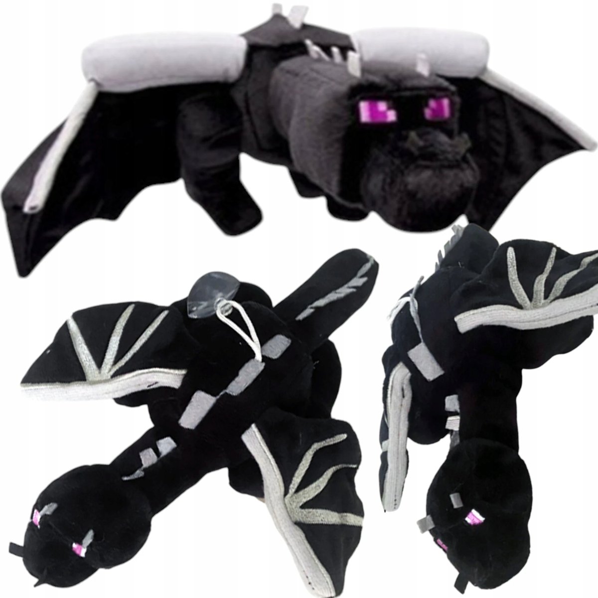 MINECRAFT SMOK ENDERU DUŻA MASKOTKA Z GRY PLUSZOWA FIGURKA PRZYTULANKA ...