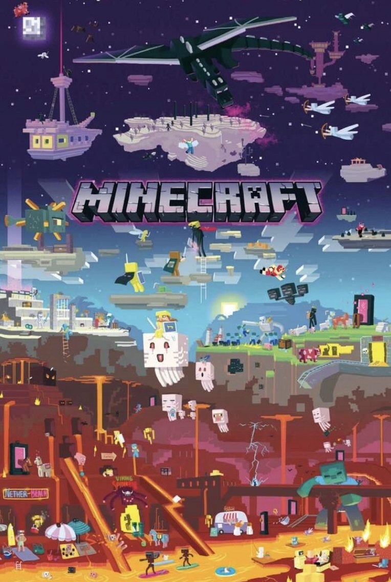 Minecraft World Beyond - Plakat 70x50 cm Obraz - Atram | Sklep EMPIK.COM