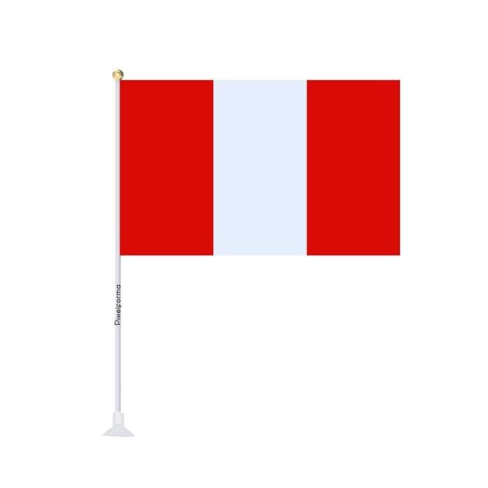 Mini-flaga z przyssawką Flaga Peru 20x30cm w 1 kawałku - Inny producent ...