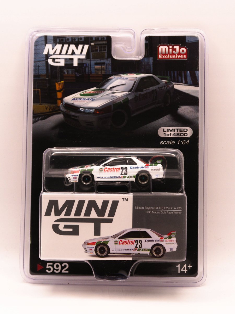 Mini Gt 592 Nissan Skyline Gt-R R32 Gr. A #23 Castrol Biały - Inna ...
