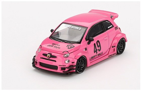 Mini Gt Abarth 595 Lb-Works X Abas Works Pink 1:64 00851-L - Mini GT ...