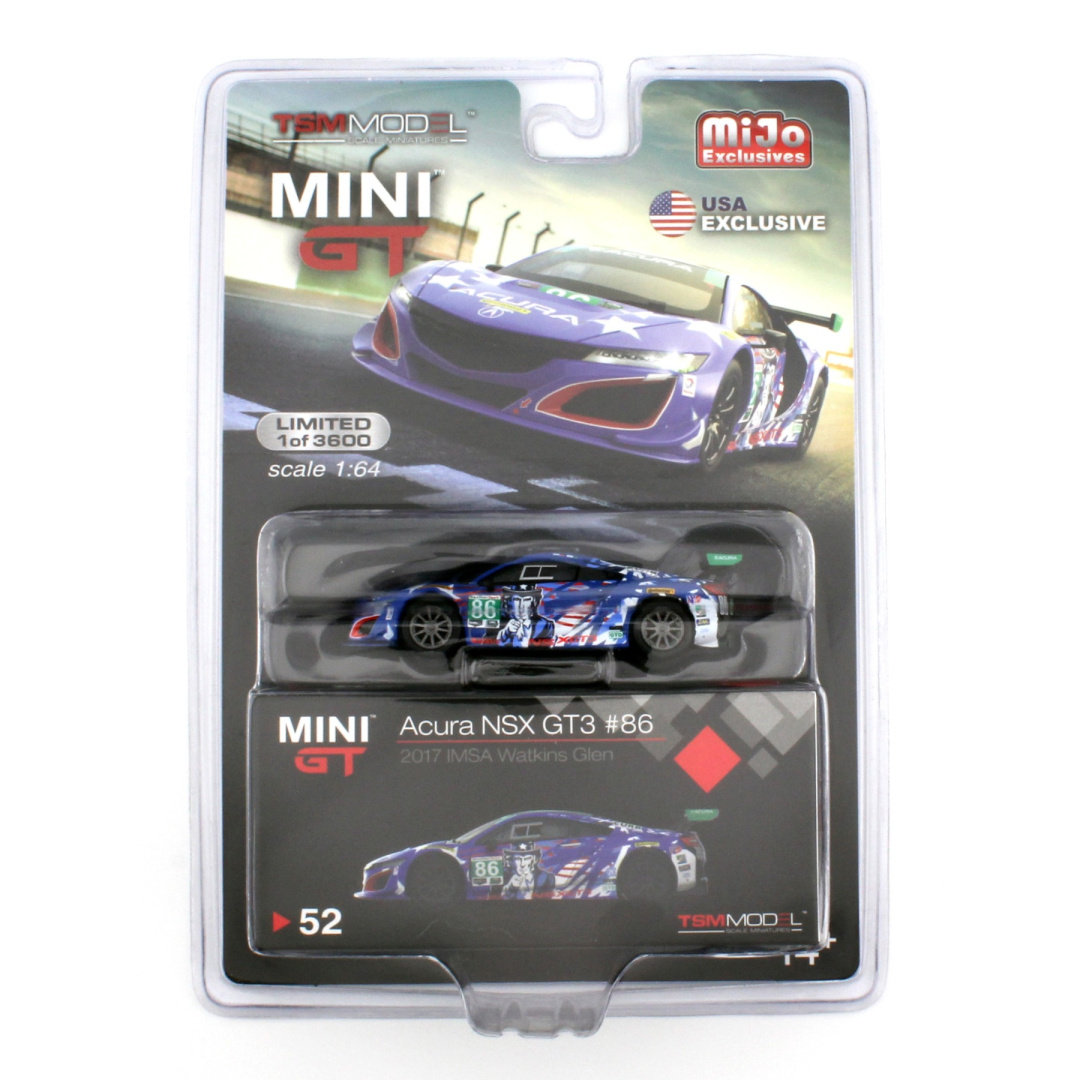 MINI GT Acura NSX GT3 #86 "Uncle Sam" 2017 IMSA Watkins Glen Limited ...