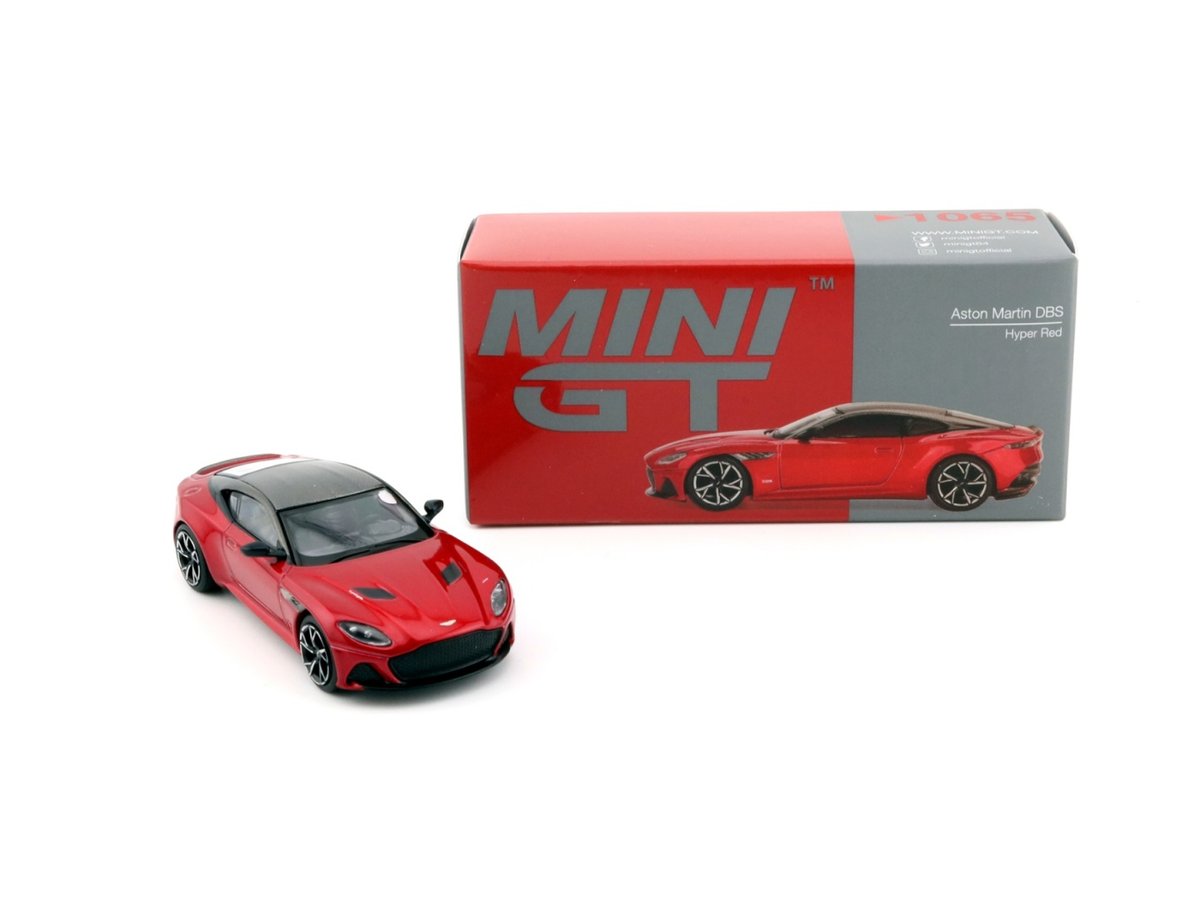 MINI GT Aston Martin DBS Hyper Red LHD MGT01065-L MiniGT - Mini GT ...