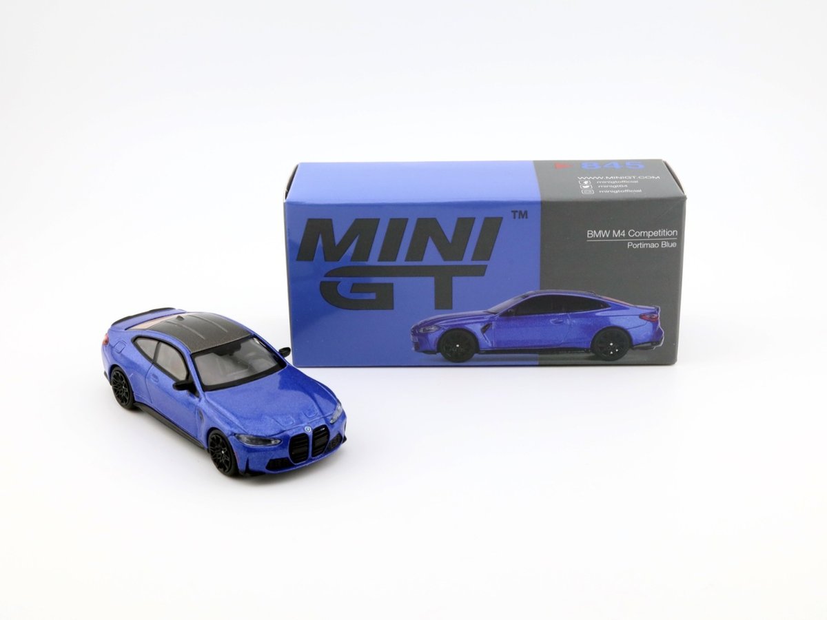 MINI GT BMW M4 Competition (G82) Portimao Blue LHD MGT00845-L MiniGT ...