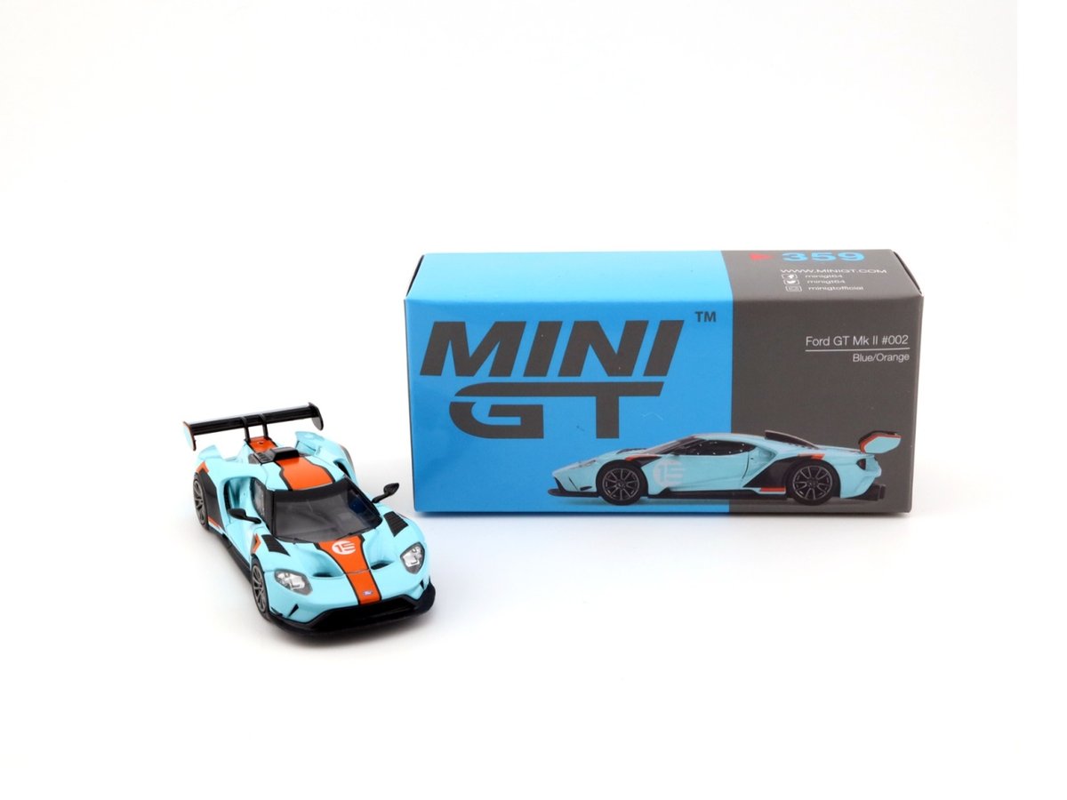 MINI GT Ford GT MK II #002 GULF Blue Orange LHD MGT00359-L MiniGT ...