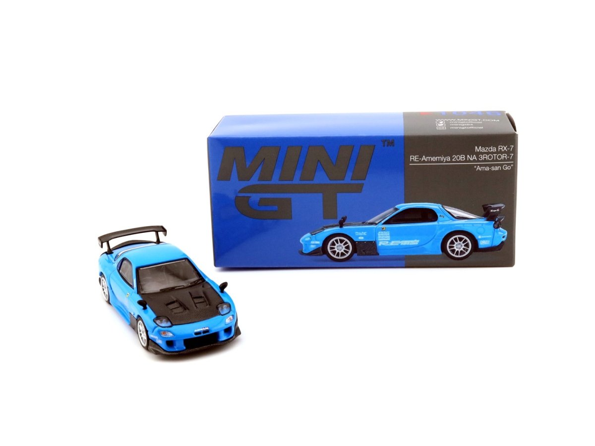 MINI GT Mazda RX-7 RE-Amemiya 20B NA 3ROTOR-7 Ama-san Go RHD MGT01046-R ...