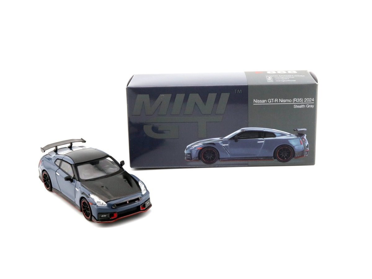 MINI GT Nissan GT-R Nismo R35 2024 Stealth Grey LHD MGT00868-L MiniGT ...