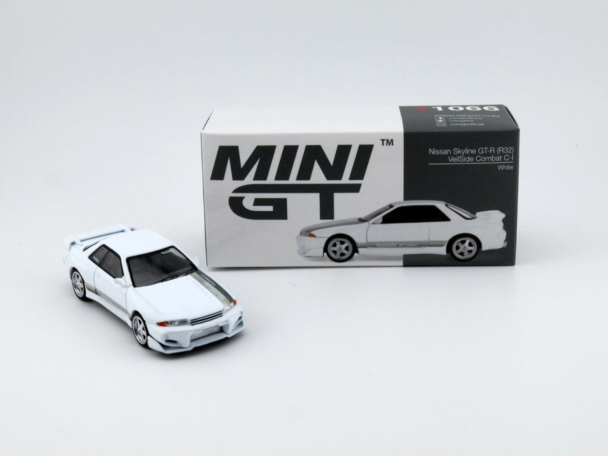 MINI GT Nissan Skyline GT-R R32 VeilSide Combat C-I White RHD MGT01066 ...