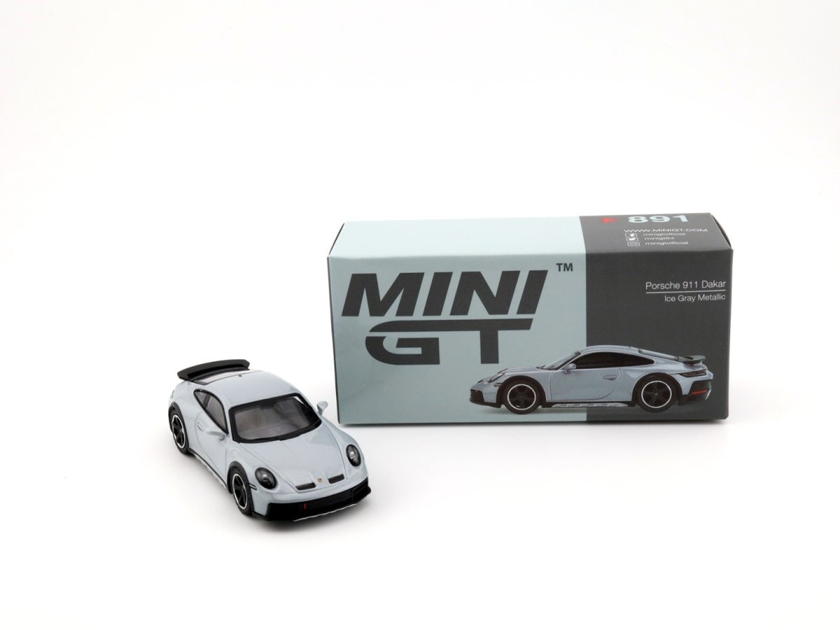 MINI GT Porsche 911 Dakar Ice Gray Metallic LHD MGT00891-L - Mini GT ...