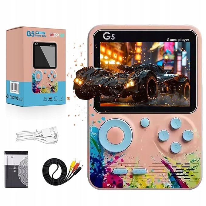 Mini Konsola Przenośna Do Gier Dla Dzieci Retro 500 Gier Video Game Box ...