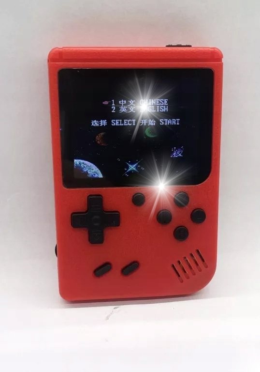 MINI KONSOLA PRZENOŚNA GAMEBOY 400 GIER RETRO KOLOROWY LCD+KABEL USB TV ...