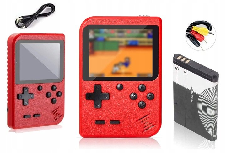 Mini Konsola Przenośna Retro Gra 400 Gier 3.0 Tv Game Box Gierki Pilot ...