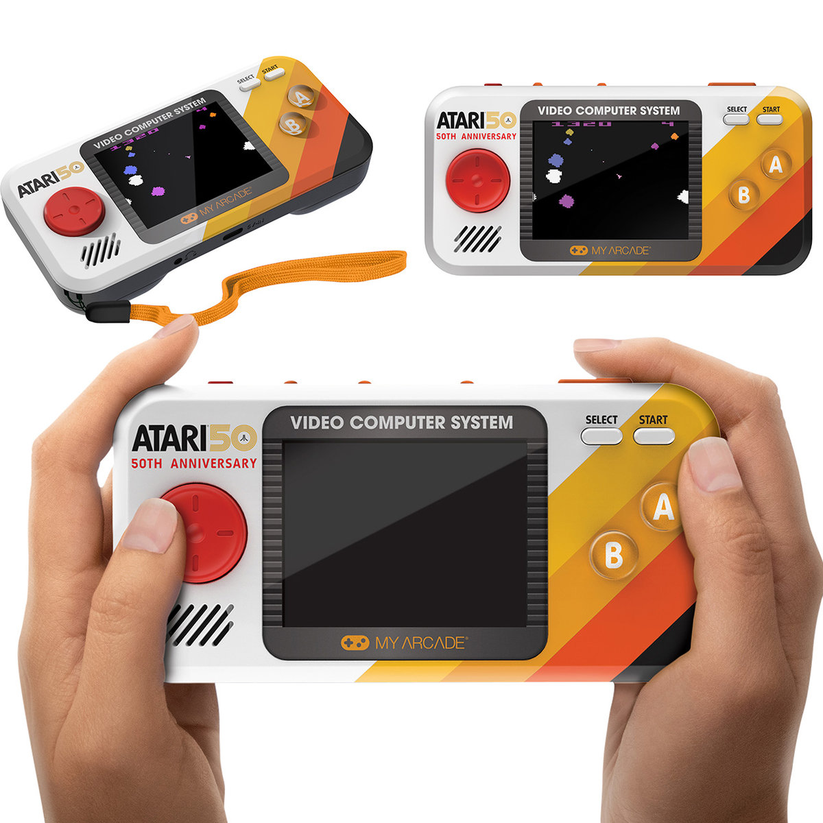 Mini konsola retro przenośna Atari 100 gier w 1 ATARI POCKET PLAYER PRO ...