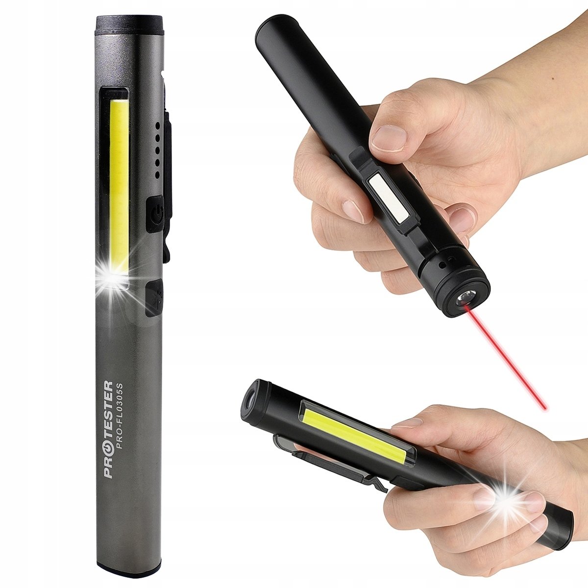 MINI LATARKA LED UV LASER KIESZONKOWA KOMPAKTOWA TURYSTYCZNA ...