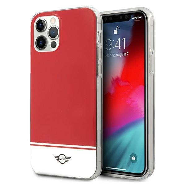 Mini MIHCP12MPCUBIRE iPhone 12/12 Pro 6,1" czerwony/red hard case ...