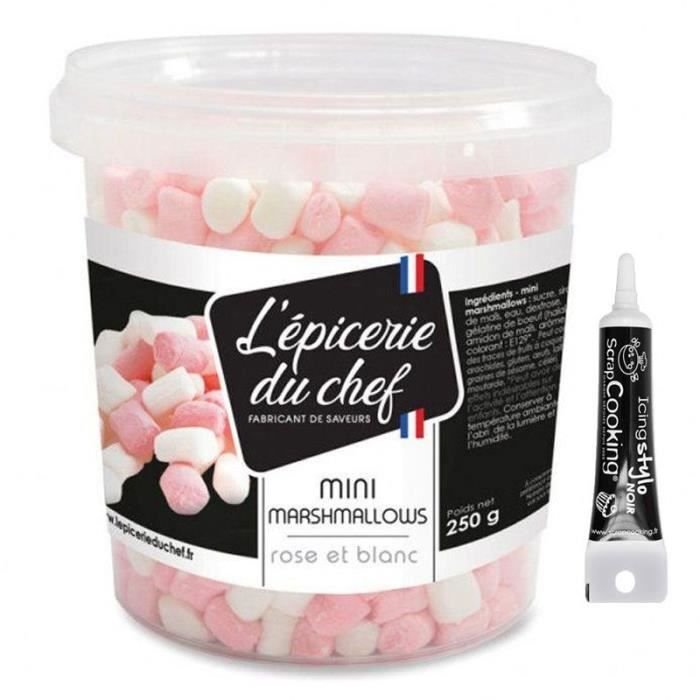 Mini pianki marshmallow 250 g + czarna lukierka - Scrapcooking | Sklep ...