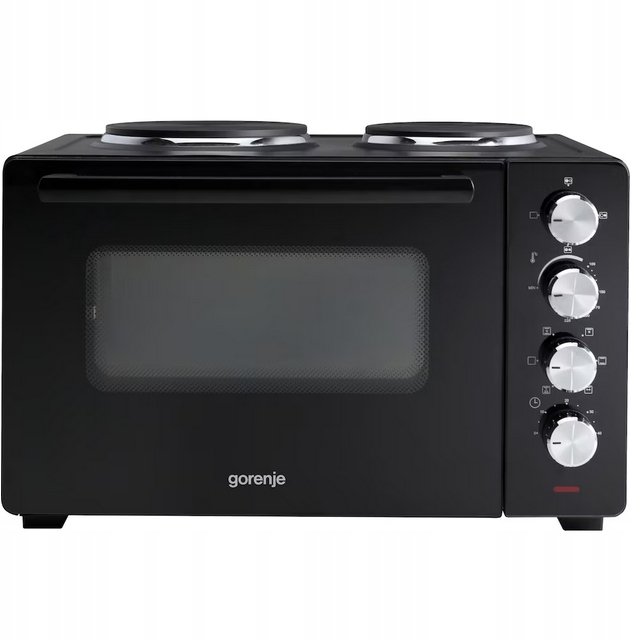 Mini piekarnik Gorenje OM30GBX Czarny Rożen 2 Palniki 2w1 30L 1600W ...