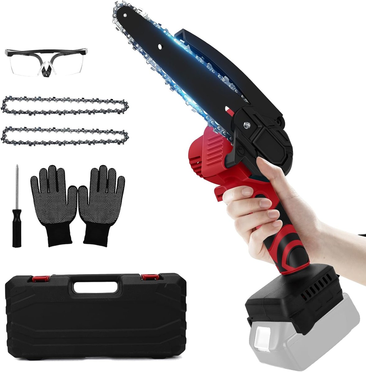 Mini Piła Łańcuchowa Elektryczna 6" do Akumulatorów Milwaukee 18V ...