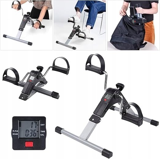 MINI PRZENOŚNY ROWER STEPPER POD BIURKO TRENING W DOMU ROWEREK ...