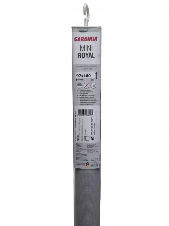 Mini roleta ROYAL popielata 97 cm x 160 cm - Gardinia | Sklep EMPIK.COM