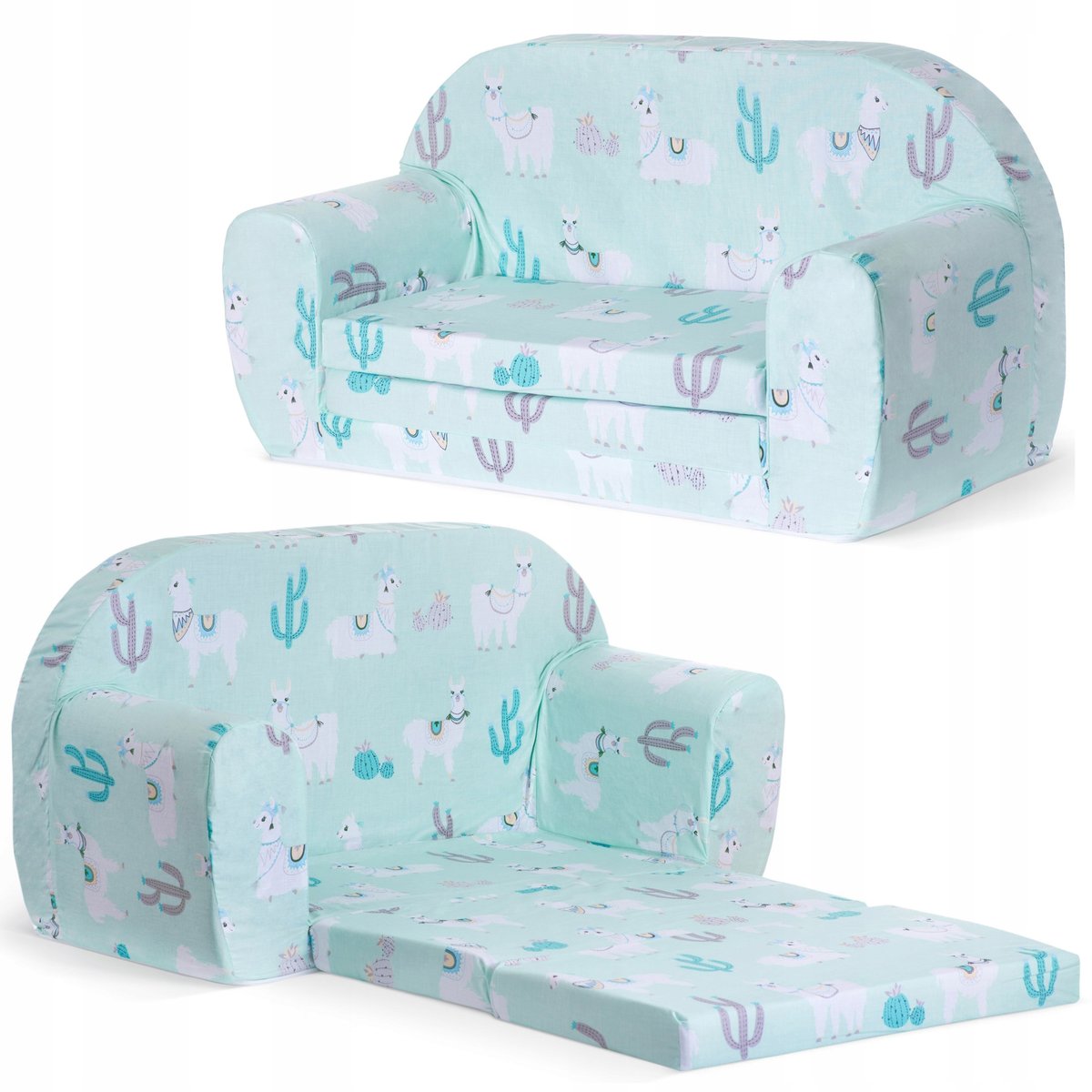 Mini Sofa Dla Dzieci Kanapa Sofka Piankowa Rozkładana Piankowa Fotelik ...