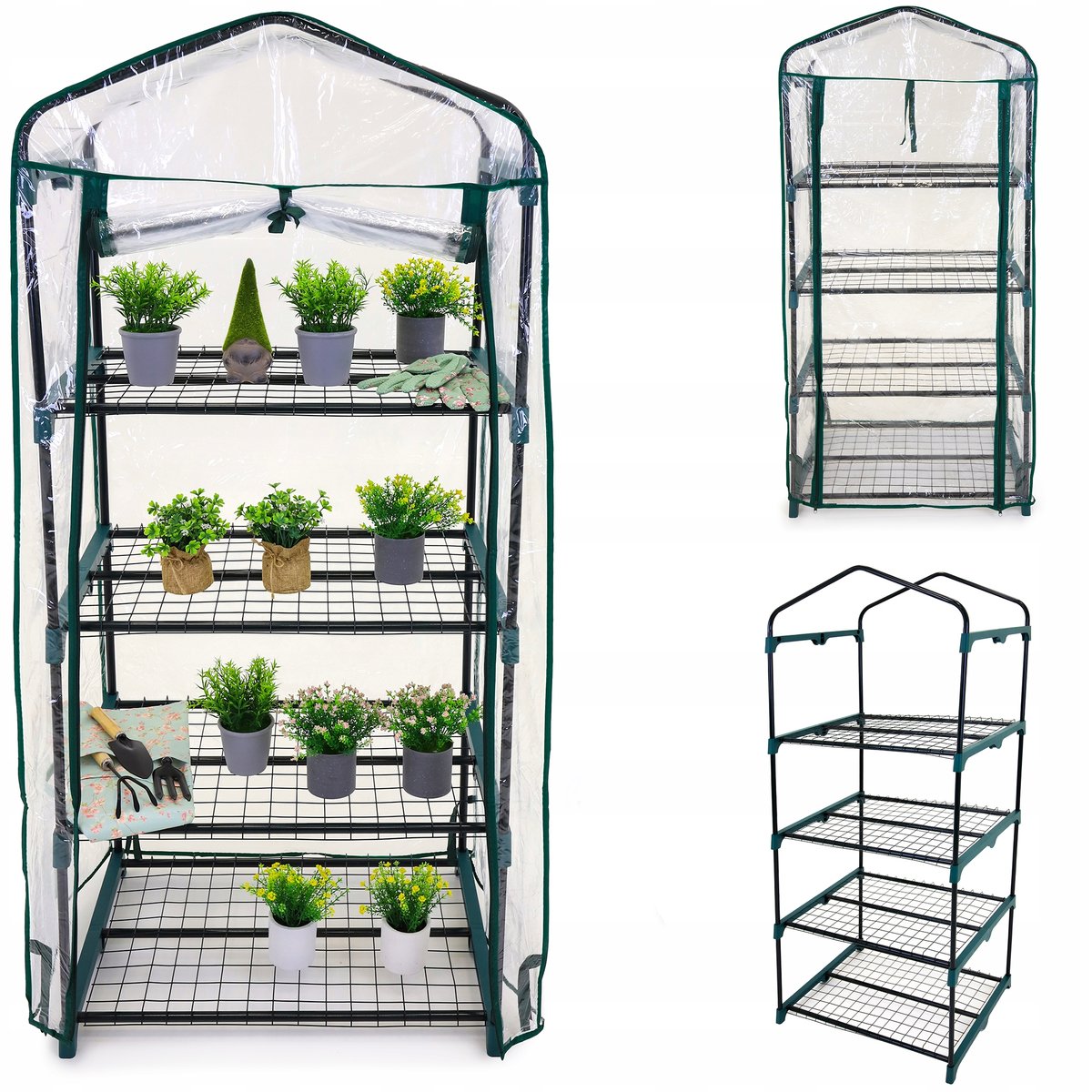 Mini SZKLARNIA BALKONOWA ogrodowa 160x70x50 do uprawy ROŚLIN TUNEL ...