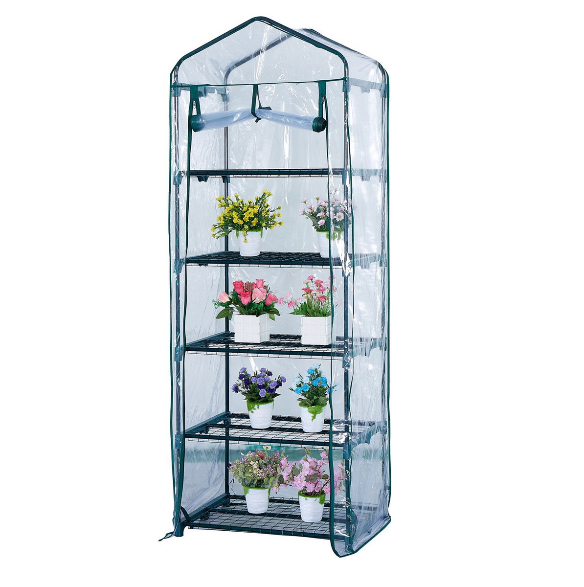 Mini SZKLARNIA OGRODOWA Balkonowa 5 -POZIOMÓW XL PIONOWA FOLIAK ...