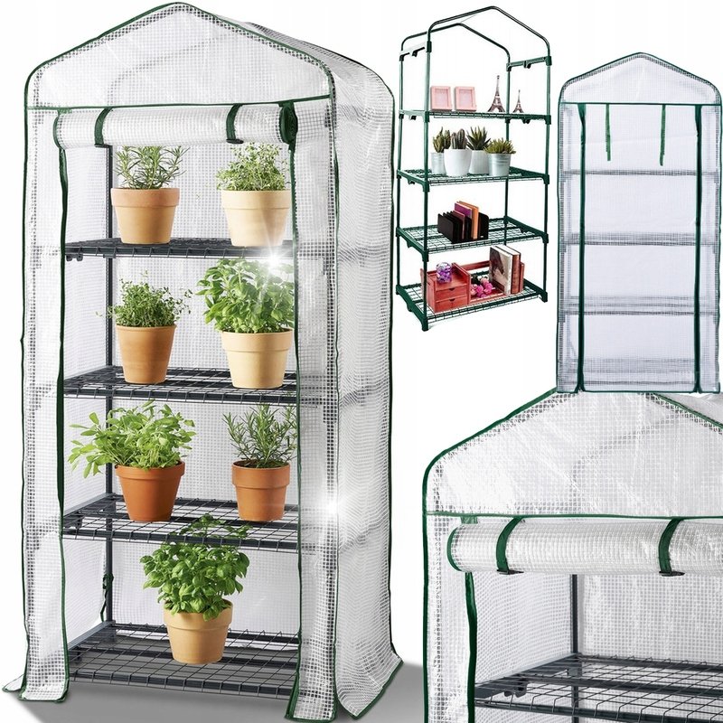 MINI SZKLARNIA OGRODOWA NA BALKON MAŁA FOLIAK BALKONOWA 160X70X50 TUNEL - Inna marka | Sklep ...