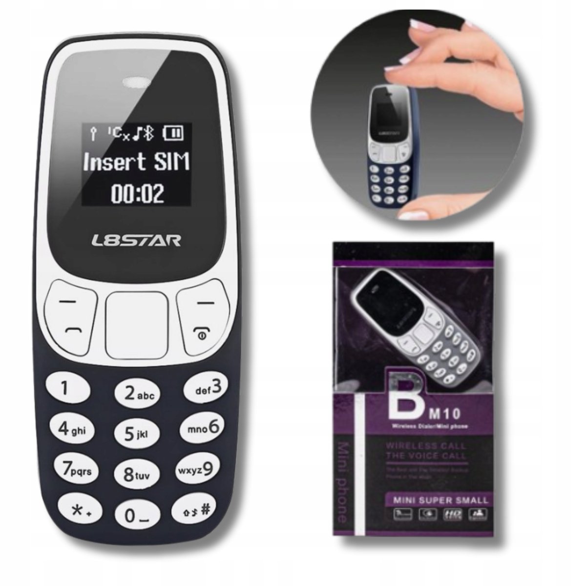 Mini Telefon BM10 Mini Super Small Micro USB Bluetooth Połączenia SMS-y ...