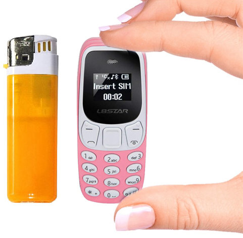 Mini Telefon L8star Podsłuch Zmiana Głosu Dual Sim Mały Kompaktowy ...