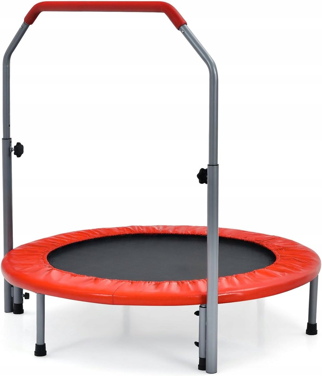MINI TRAMPOLINA SKŁADANA TRAMPOLINA FITNESS DLA DZIECI I DOROSŁYCH ...