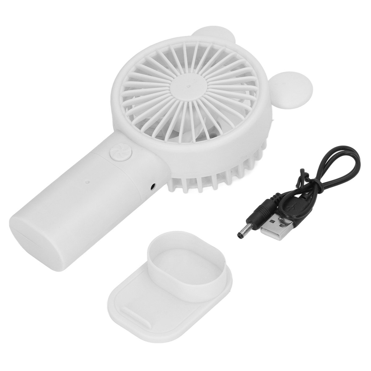 Mini wentylator ręczny USB 1200mAh akumulator podwójny napęd przenośny ...