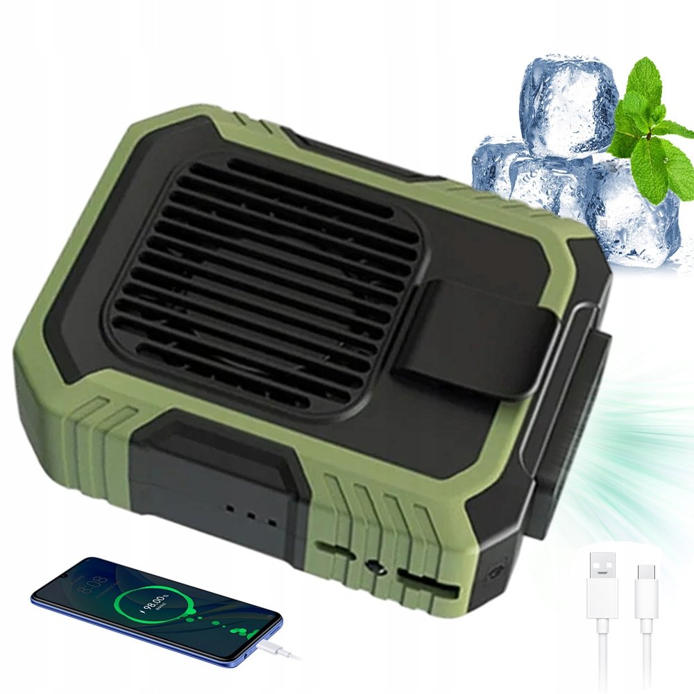 MINI WENTYLATOR USB 3 POZIOMY REGULACJI PRĘDKOŚCI ŁADOWANIE POWER BANK ...