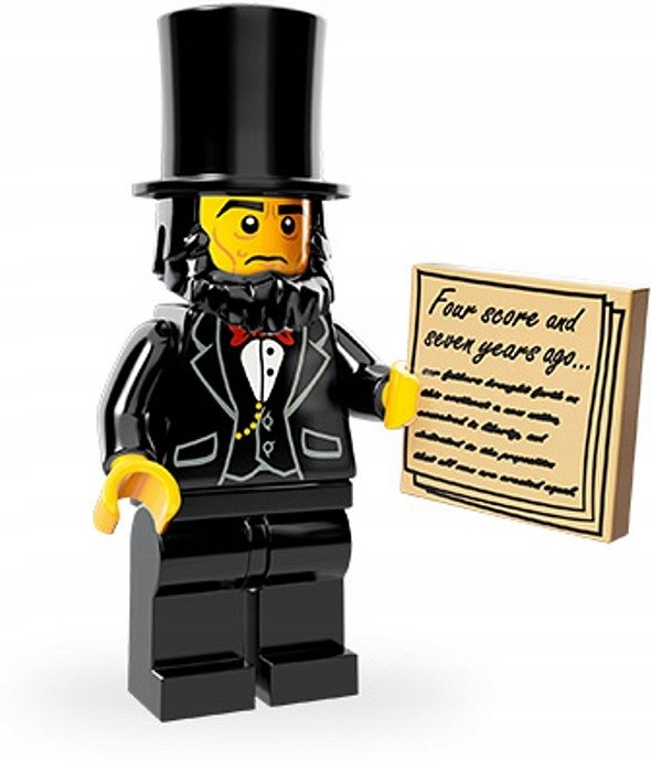 Minifigurka "Abraham Lincoln" numer: coltlm-5 Seria The Lego Movie 1 ...