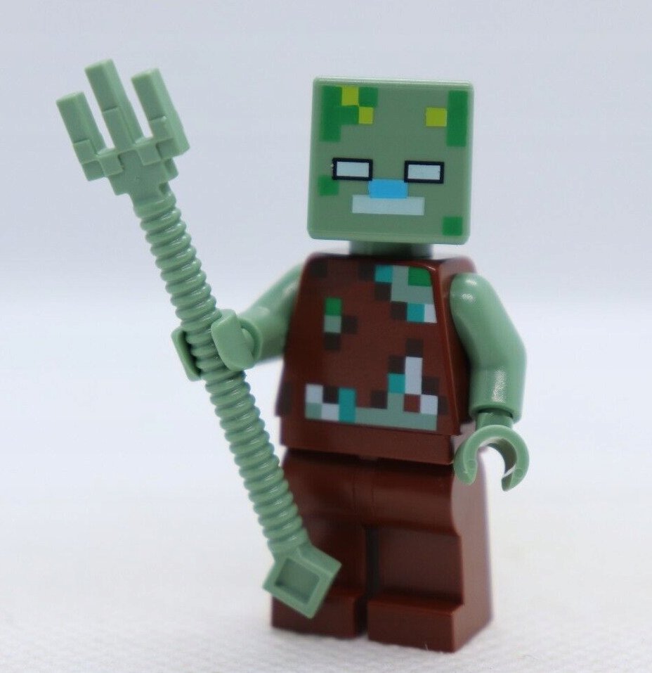 Minifigurka "Drowned Zombie With Trident" numer: min088 z serii ...