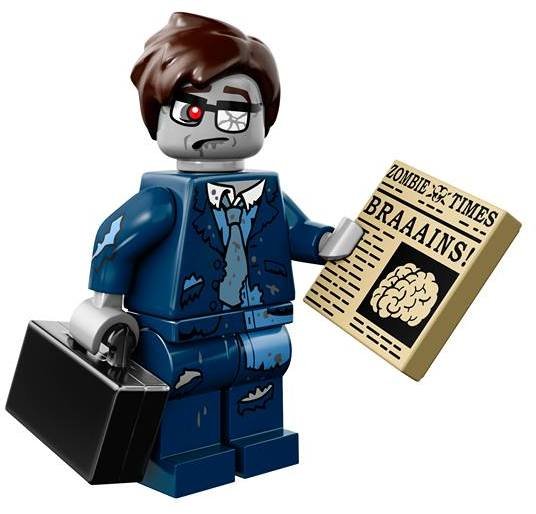 Minifigurka "Zombie Businessman" numer: col14-13 z Serii 14 (71010 ...