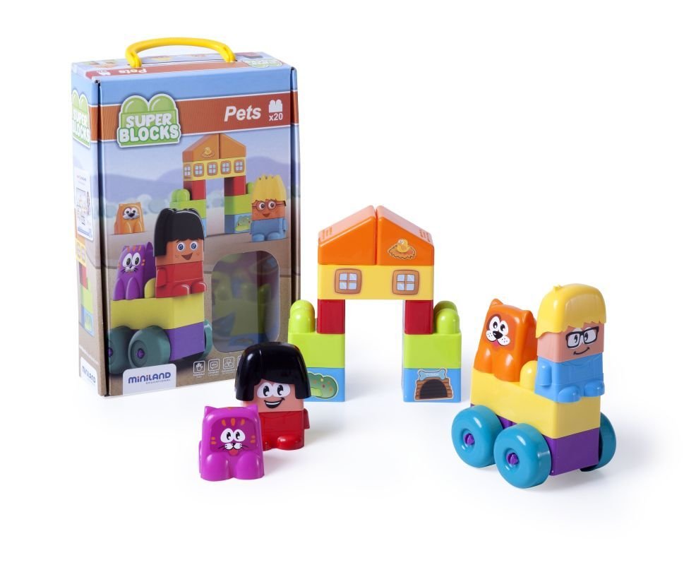 Miniland, Super Blocks, klocki Zwierzęta - Miniland | Sklep EMPIK.COM