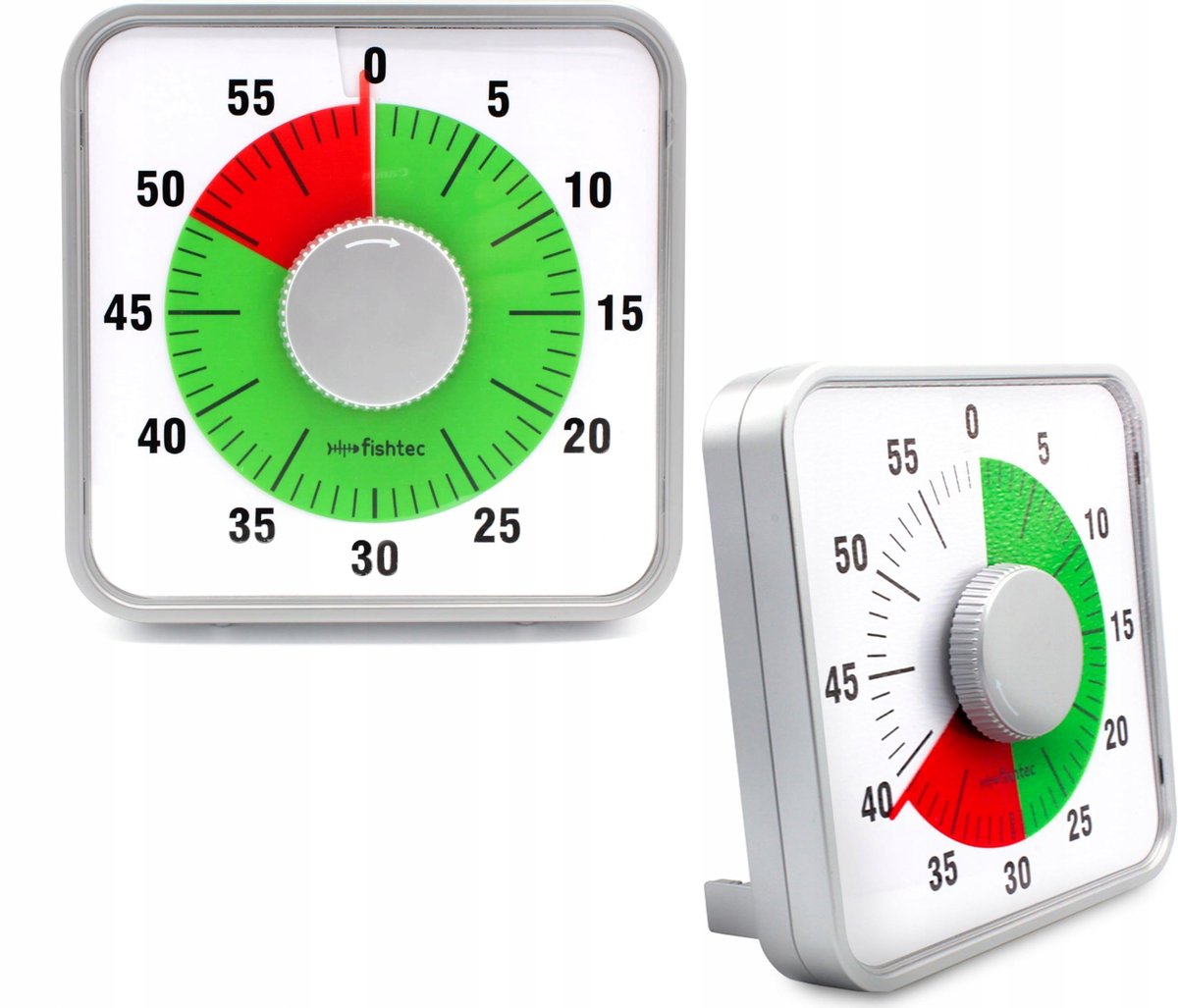 Minutnik Kuchenny Timer z Magnetycznym Mocowaniem 19x19 cm - FISHTEC | AGD Sklep EMPIK.COM